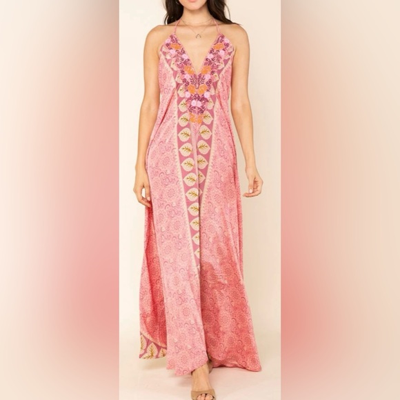 RAGA | Dresses | Nwt Raga Love Maze Halter Maxi Dress In Pink Xs | Poshmark